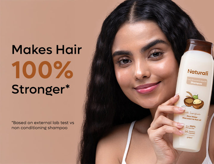 Naturali Daily Strength & Nourish Shampoo for dry & frizzy hair | 2X ...